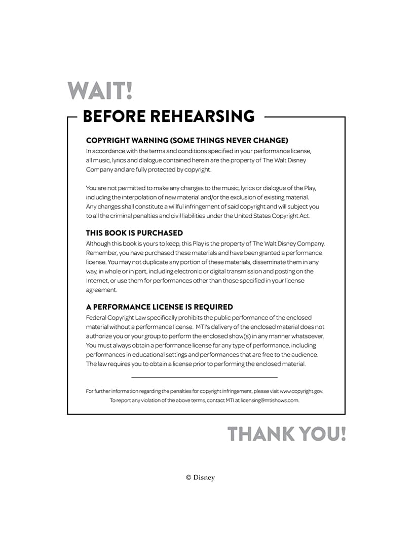 Scripts & Music | Disney Channel on Stage