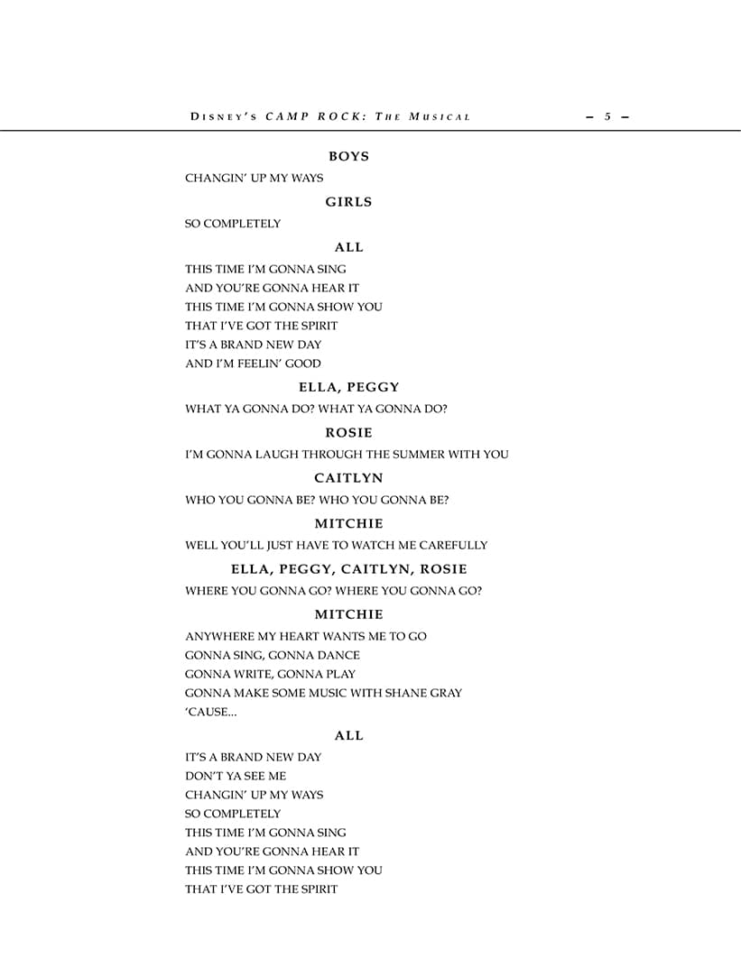 Scripts & Music | Disney Channel on Stage