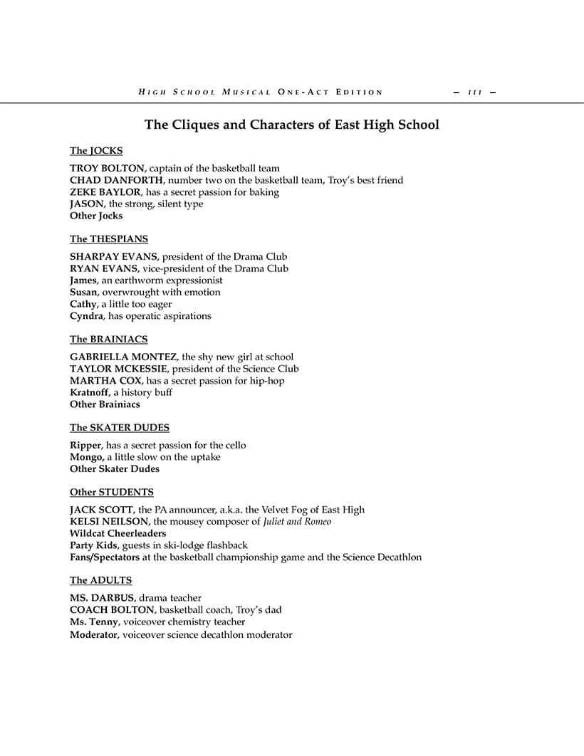 Scripts & Music | Disney Channel on Stage