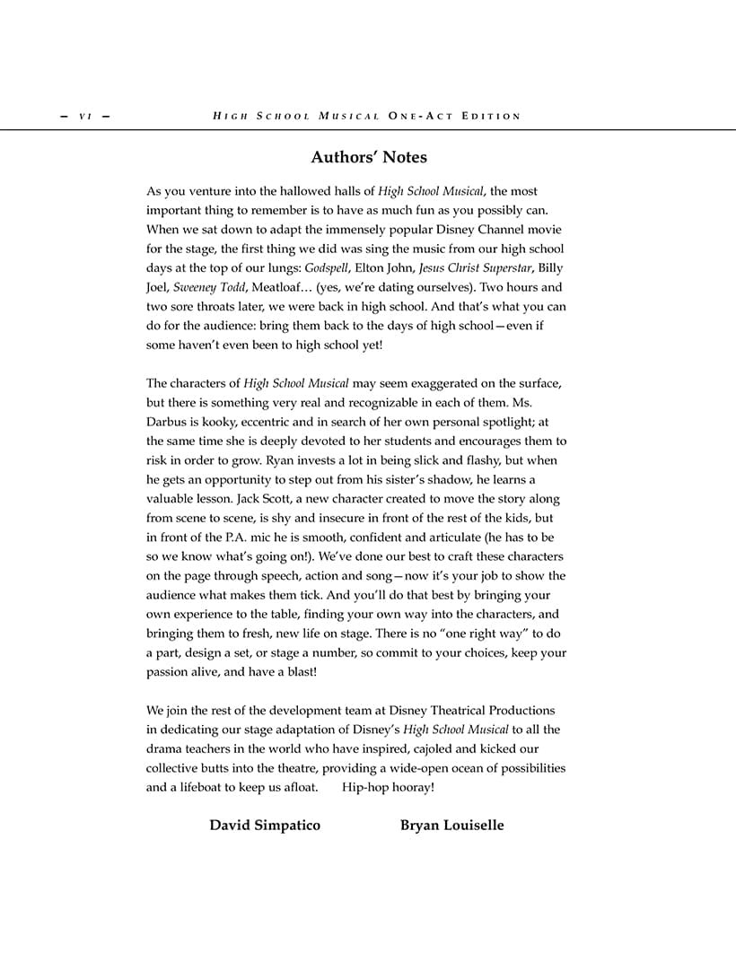 Scripts & Music | Disney Channel on Stage