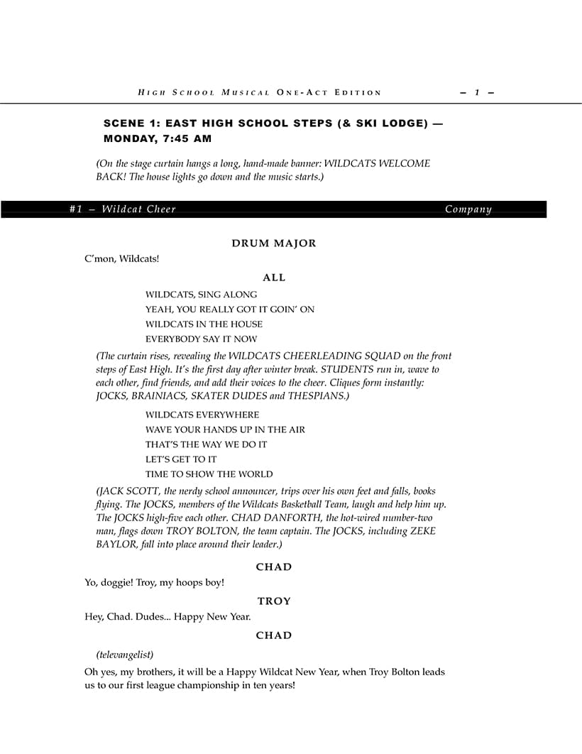 Scripts & Music | Disney Channel on Stage